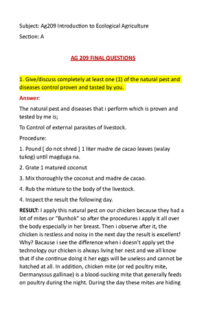 Q1-Module-3 - TVL-AFA Quarter 1 – Module 3 Agri-Crop Production NCII 11 ...