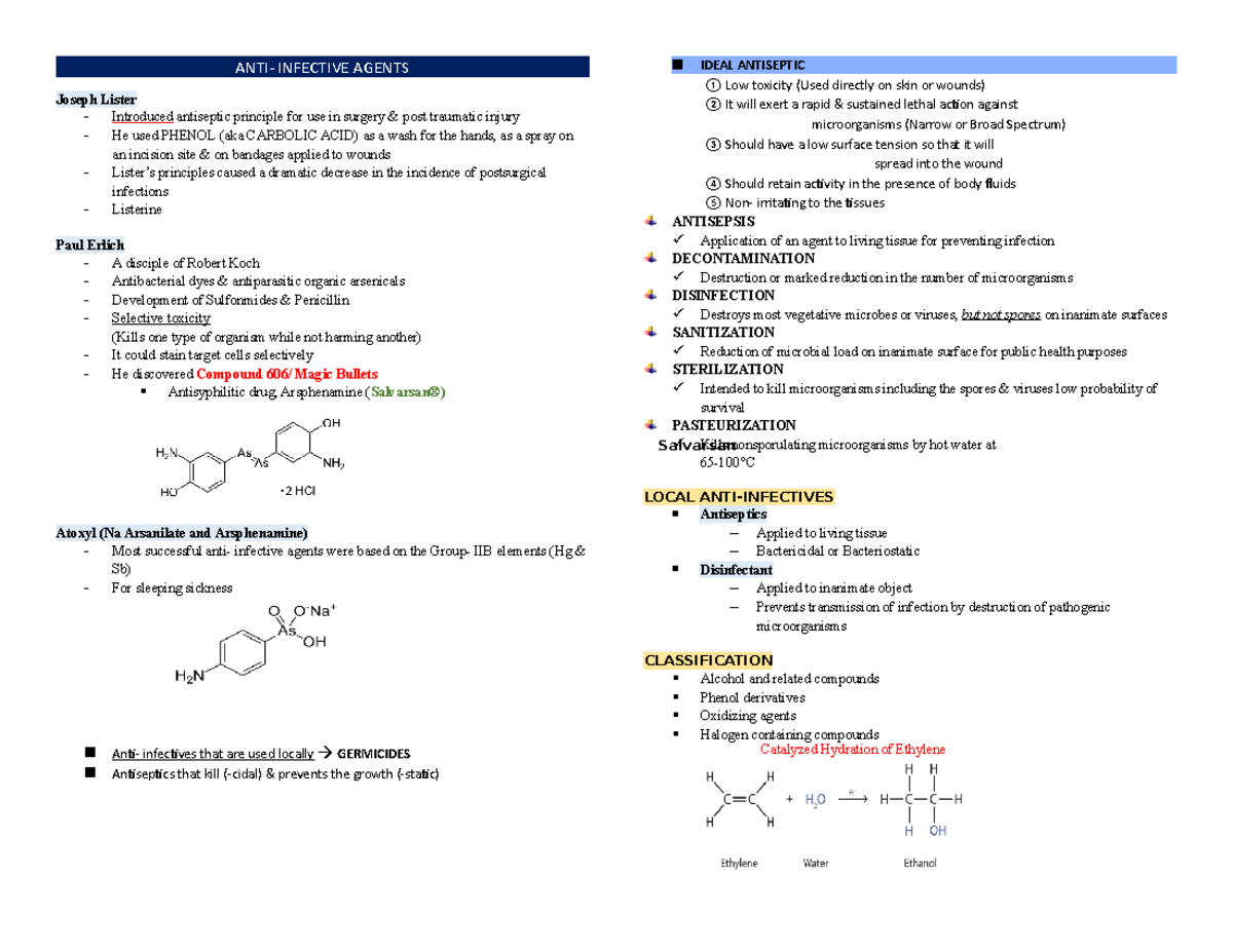 PCO - Summary Organic Chemistry Concepts and Applications for Medicinal ...