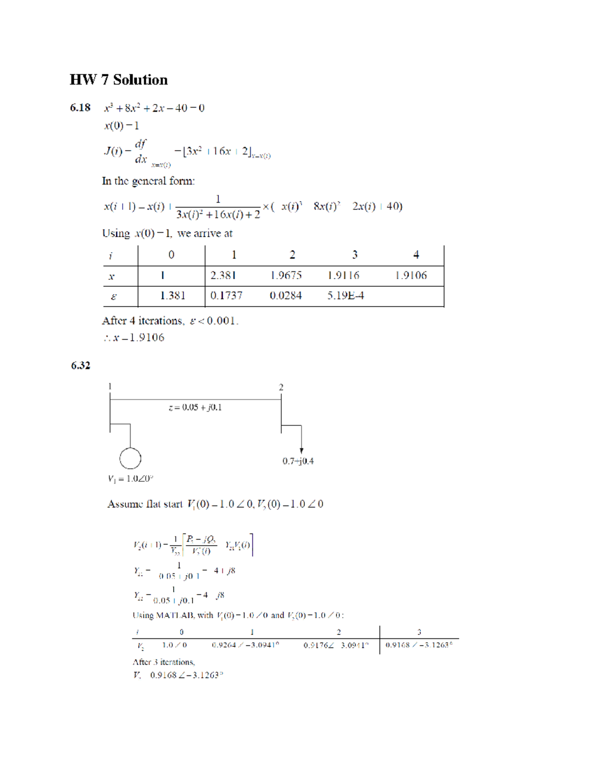 HW7 Solutions - Electric Power And Machine Systems - HW 7 Solution - Studocu