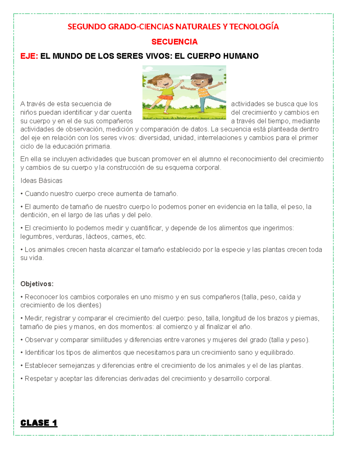 EL Cuerpo Humano - SEGUNDO GRADO-CIENCIAS NATURALES Y TECNOLOGÍA ...