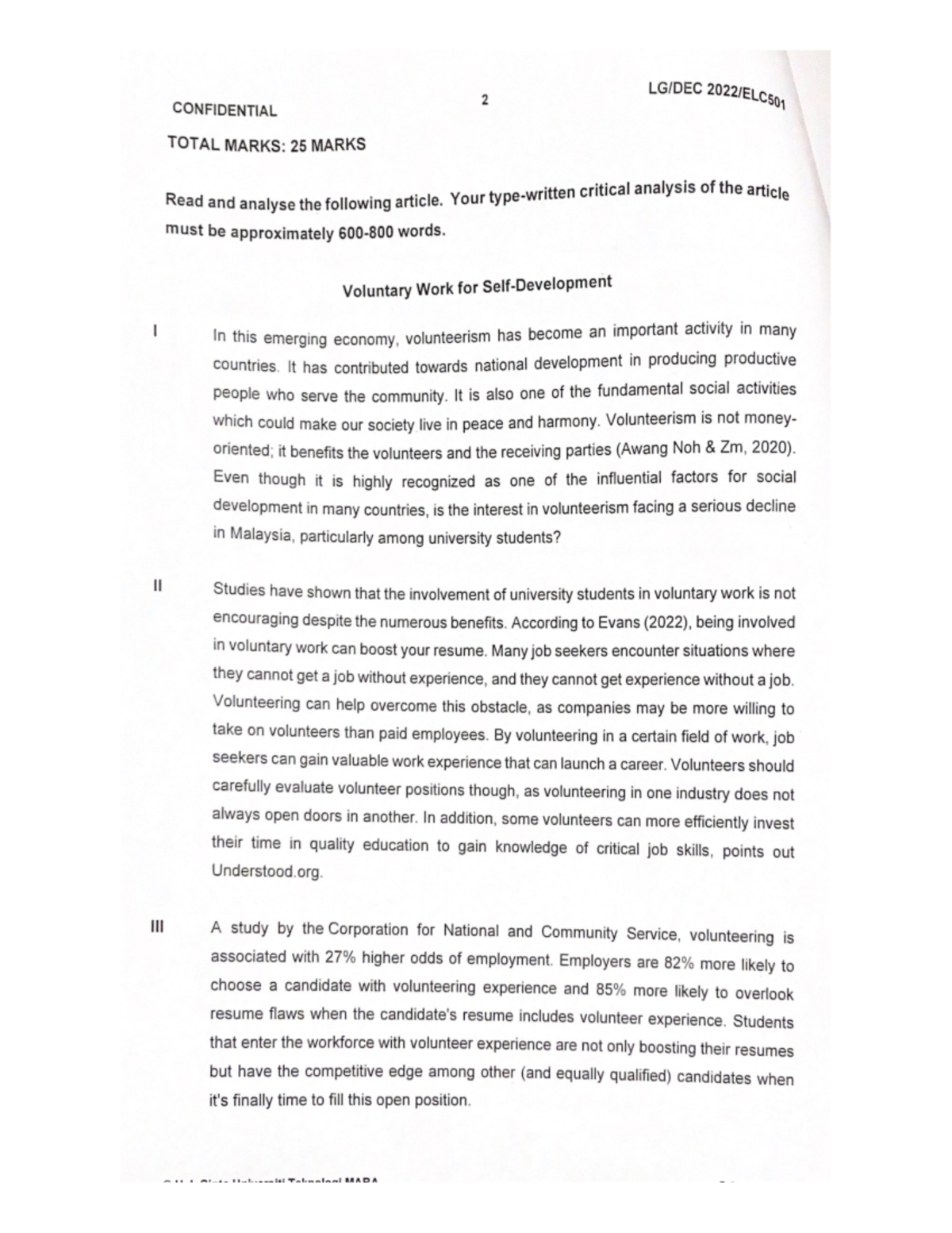 WRITTEN ARTICLE ANALYSIS - English for Critical Academic Reading - Studocu