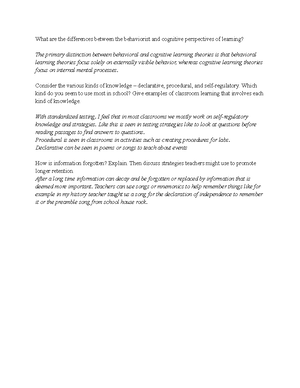 Chapter 9 Outline - Chapter 9 Complex Cognitive Processes Outline ...