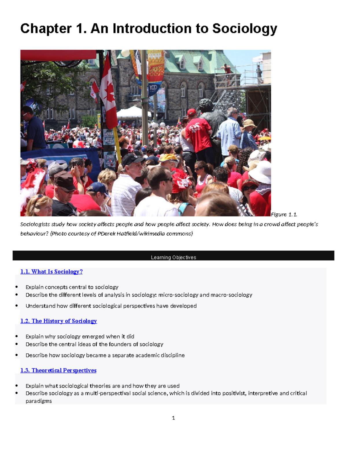 What is sociology chapter 1 - Chapter 1. An Introduction to Sociology ...