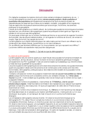 Démographie - Intro : Définition : la démographie est une science ayant ...