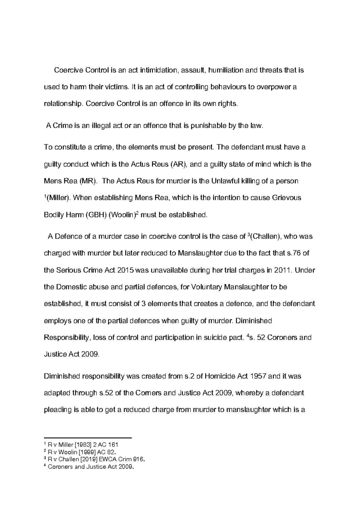 Domestic Abuse - Coercive Control is an act intimidation, assault ...