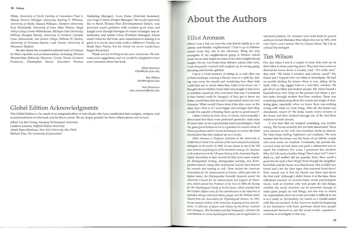 Aronson part 1 - Psychology Selected Issues - Studocu