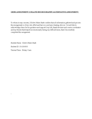GE101 Field Trip Assignment - GE101 Field Trip Assignment Cover Page ...