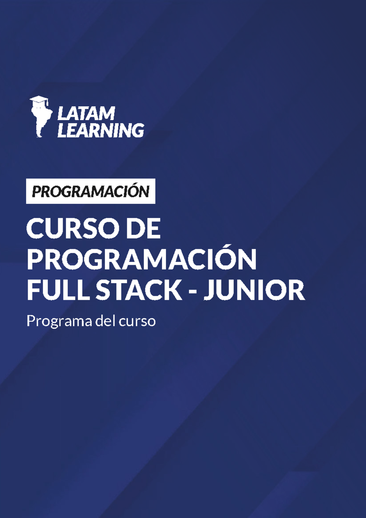 PDF - Filosofia - CURSO DE PROGRAMACIÓN FULL STACK - JUNIOR PROGRAMACIÓN Programa del curso ...