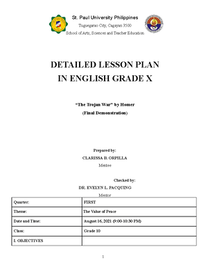 Final DEMO LP Revised Print - BSED English - Studocu