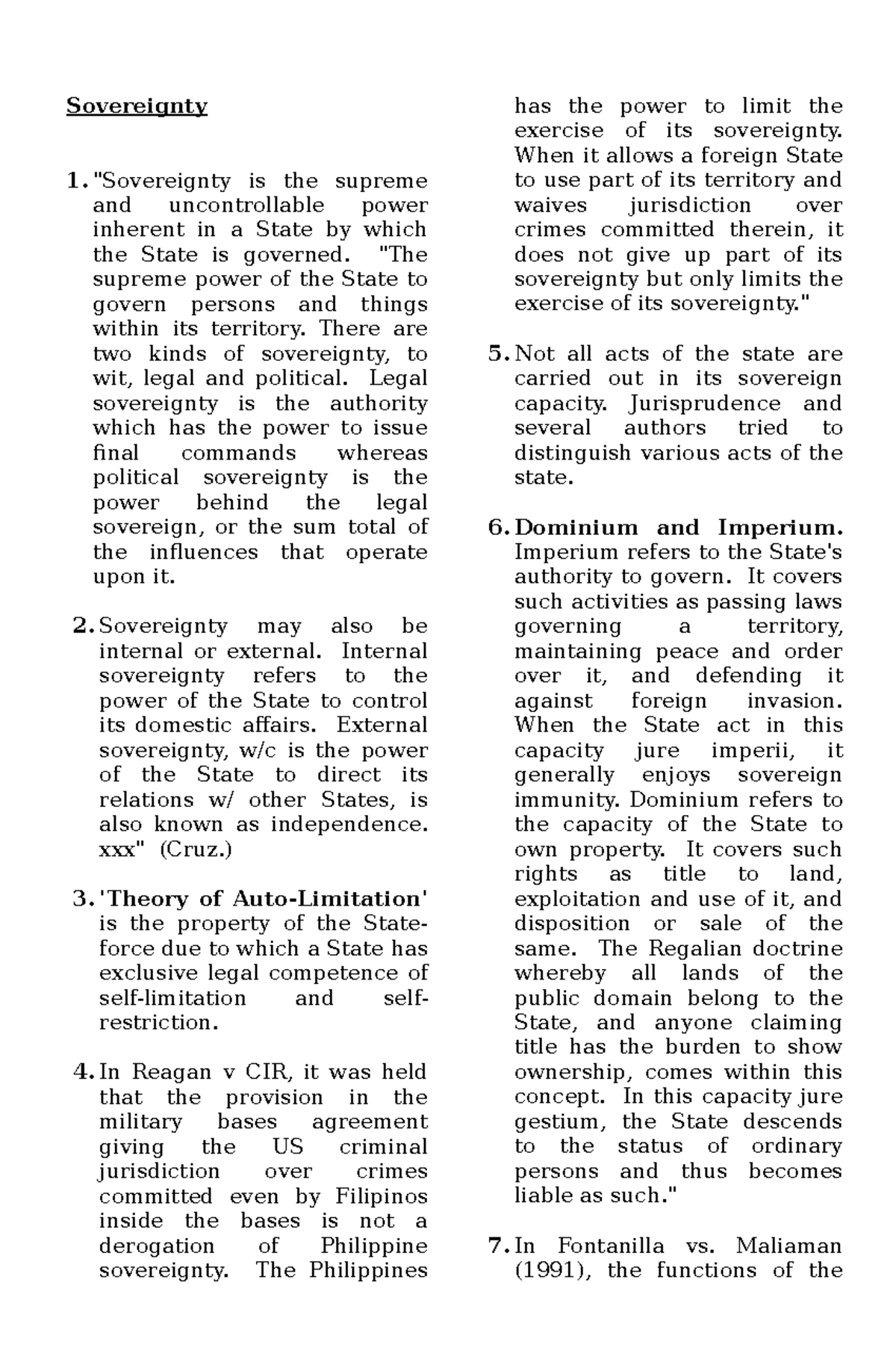 Sovereignty - Sovereignty "Sovereignty is the supreme and ...