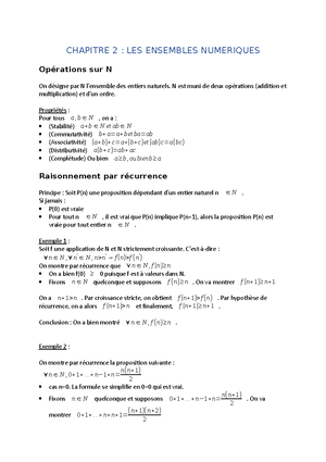 Théorème partiel maths - Mathématiques - Studocu