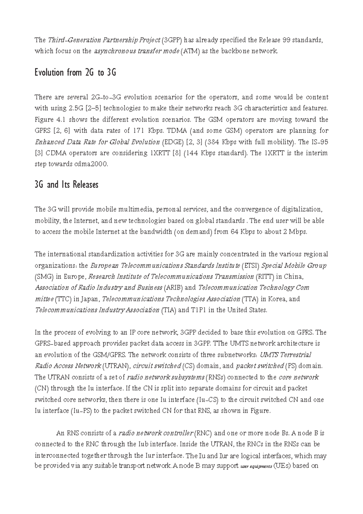 5 3g Standards The Third Generation Partnership Project 3gpp Has Already Specified The