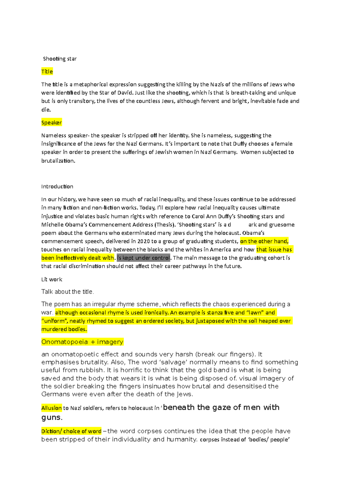 IO script feedback - advert ananlysis for student's IB prep in year 13 ...