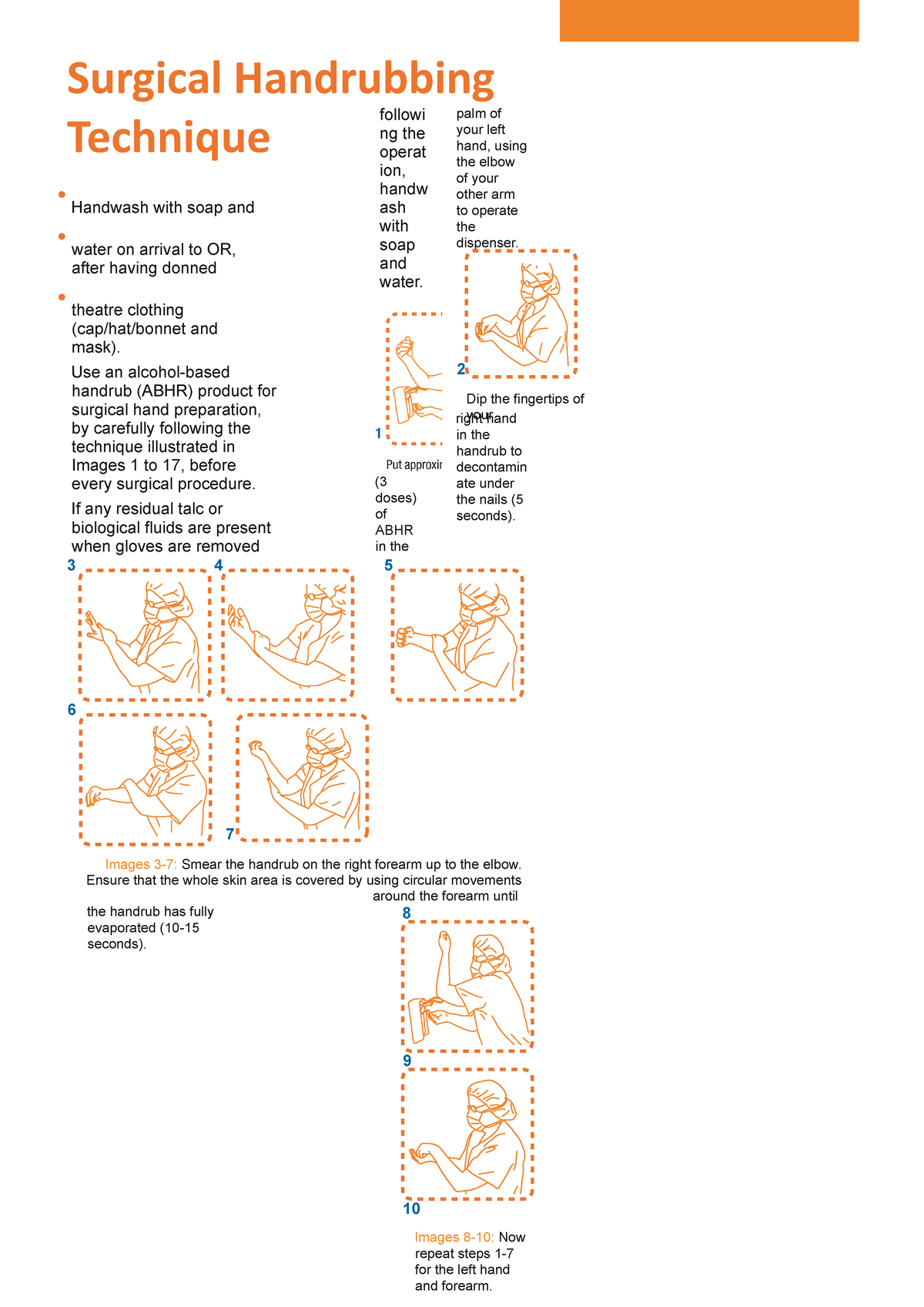Surgical handwashing - Surgical Handrubbing Technique Handwash with ...