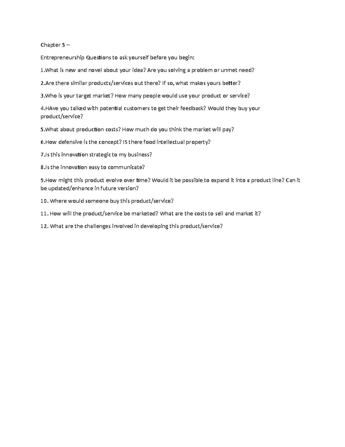 Chapter 5 - Entrepreneurship: Starting And Managing Your Own Business ...