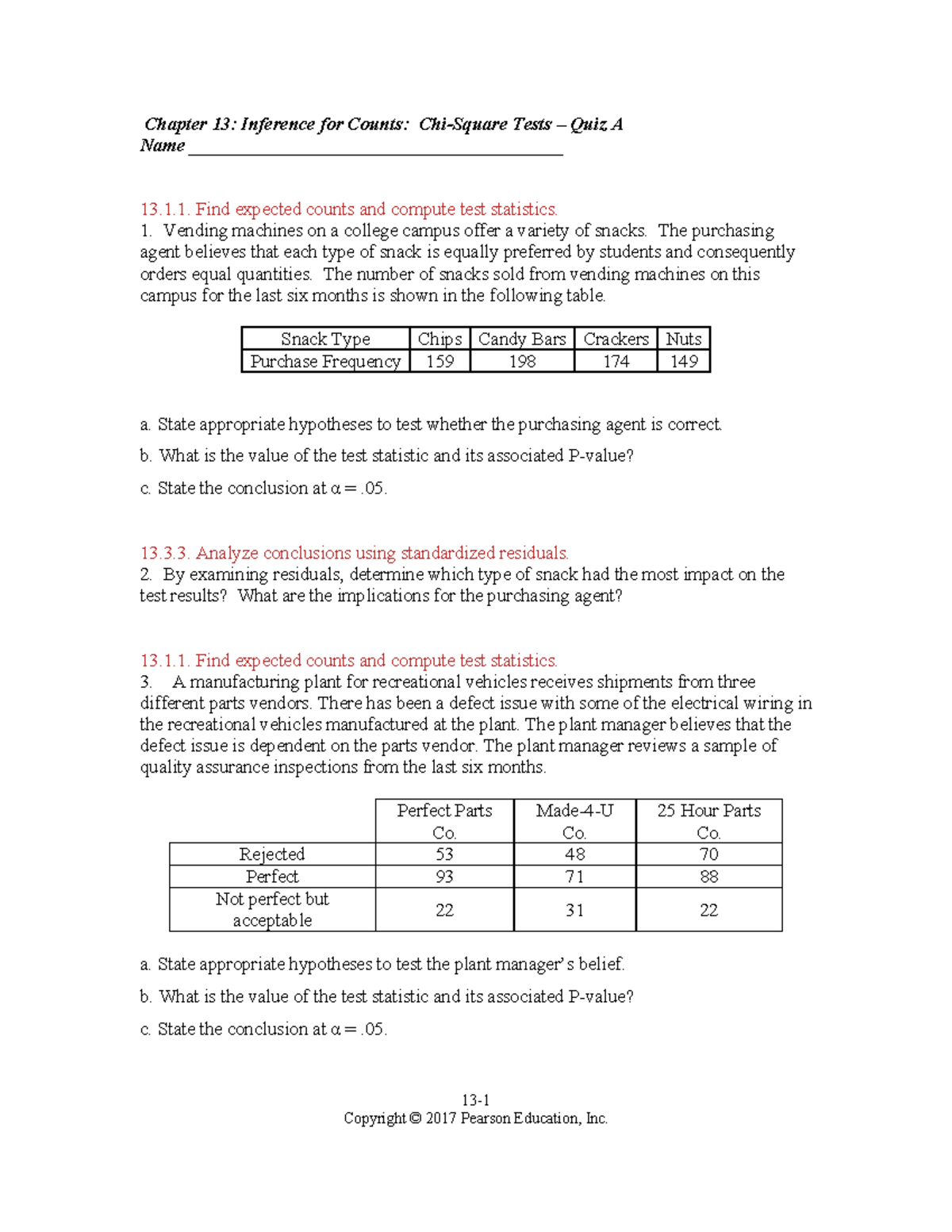 Inference-for-Counts-Chi-Square-Tests - 13- Chapter 13: Inference for ...