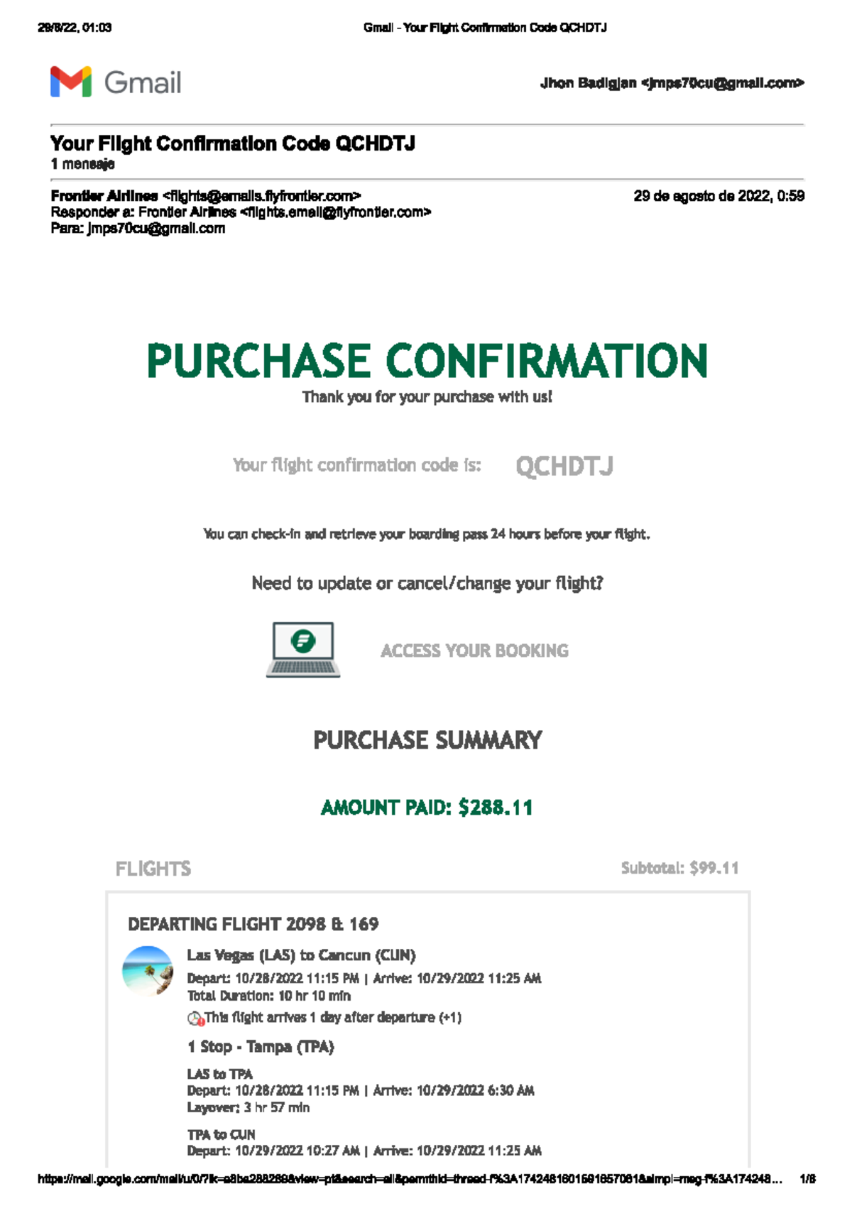 Your Flight Confirmation Code Qchdtj - Valores Éticos - Studocu