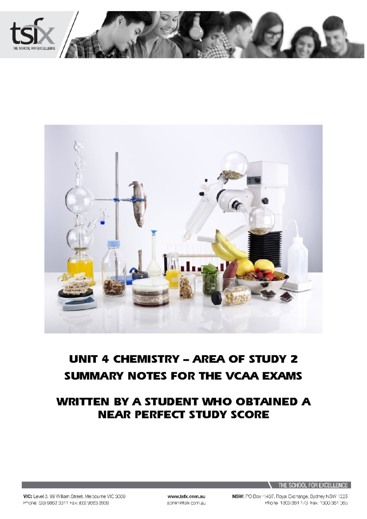 U4a2 - sjbakjnck - UNIT 4 CHEMISTRY – AREA OF STUDY 2 SUMMARY NOTES FOR ...