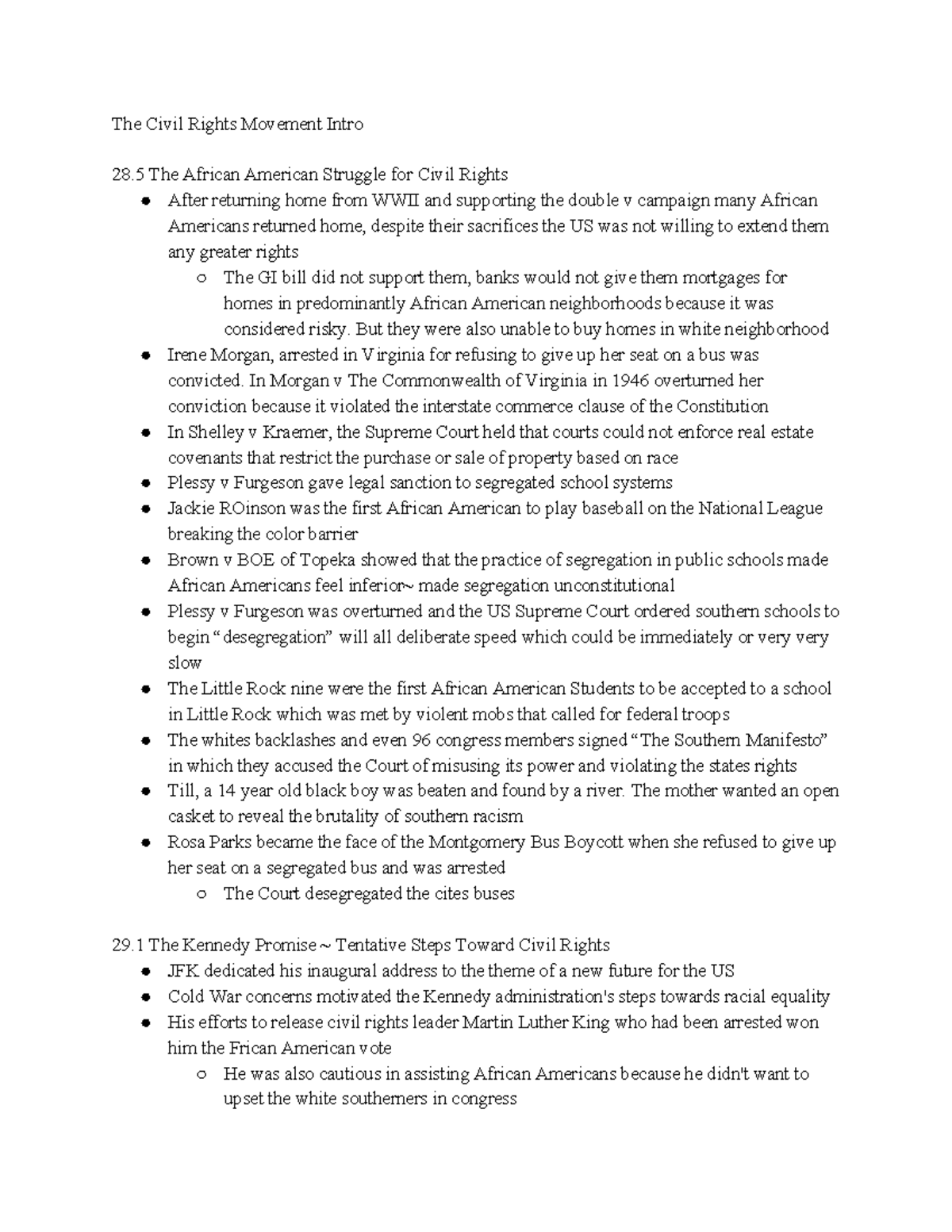 Module 10 Civil Rights - The Civil Rights Movement Intro 28 The African ...