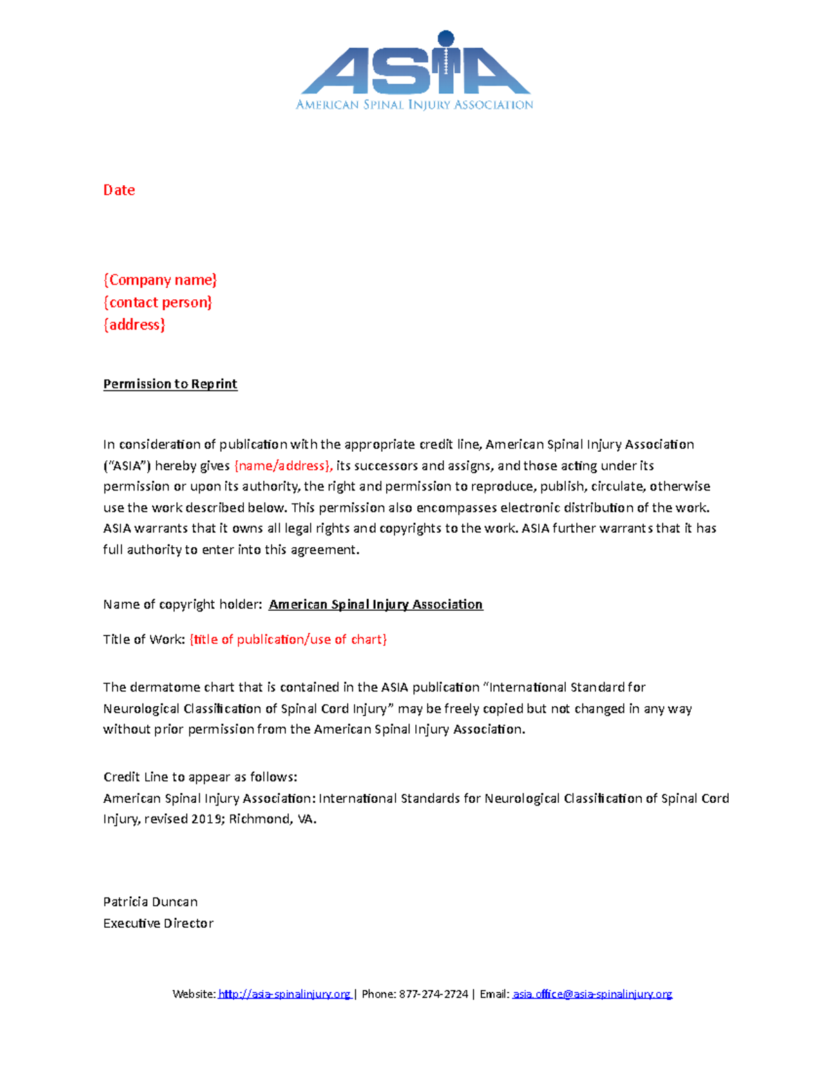 Master Permission form - Date {Company name} {contact person} {address ...