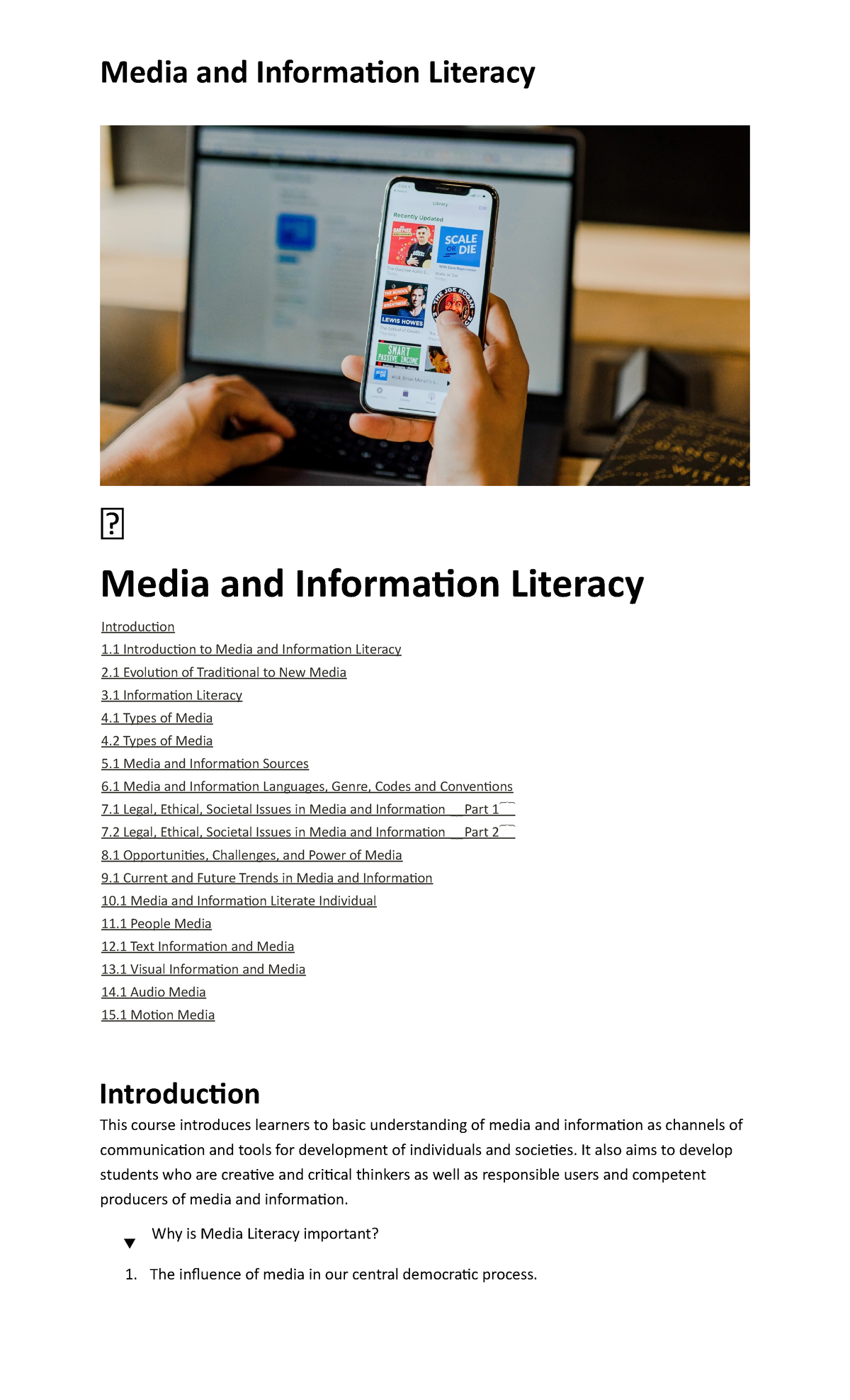 MIL Finals-DONE - For grade 12 stem students. - Media and Information ...