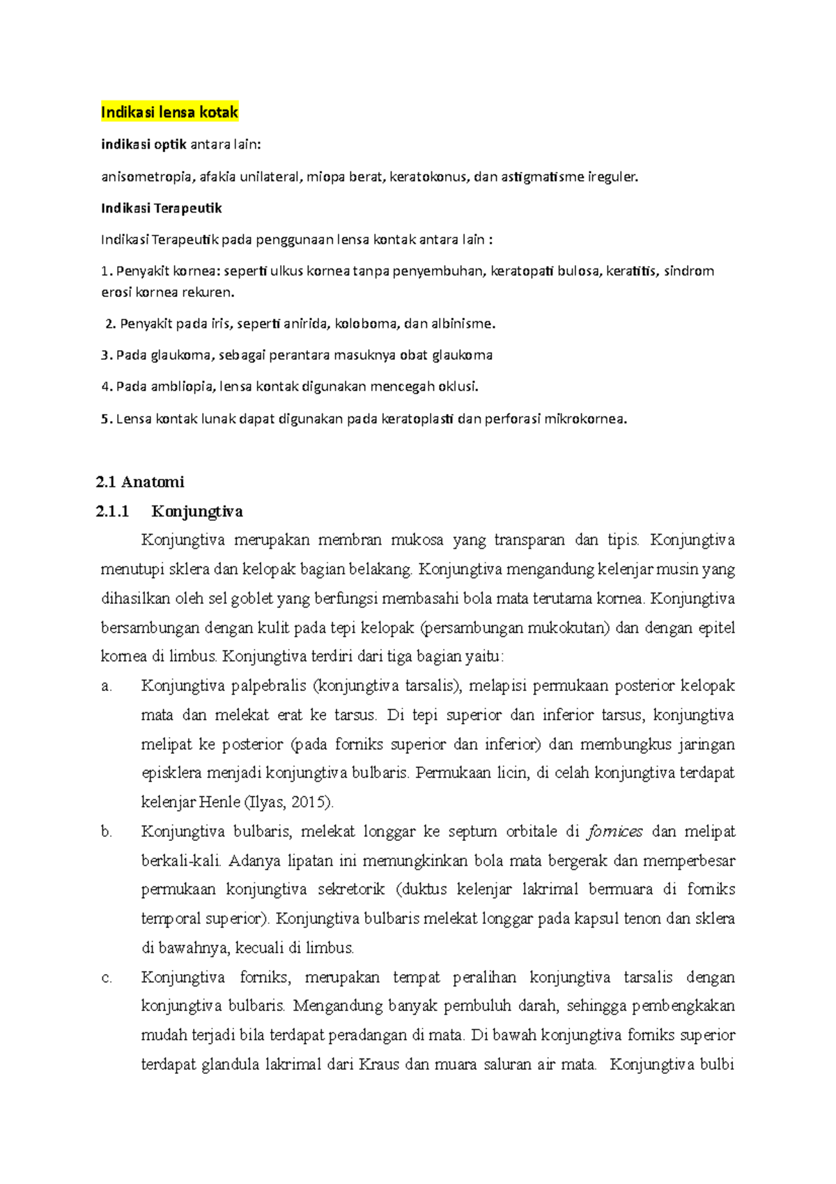 Tanya jawab - Indikasi lensa kotak indikasi optik antara lain ...