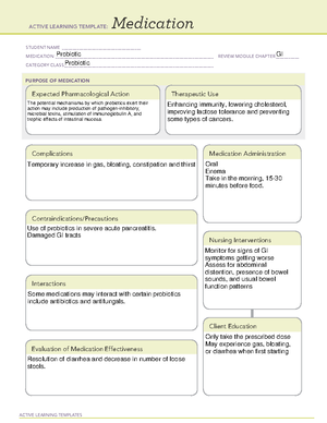 Medication Epinephrine - ACTIVE LEARNING TEMPLATES Medication STUDENT ...