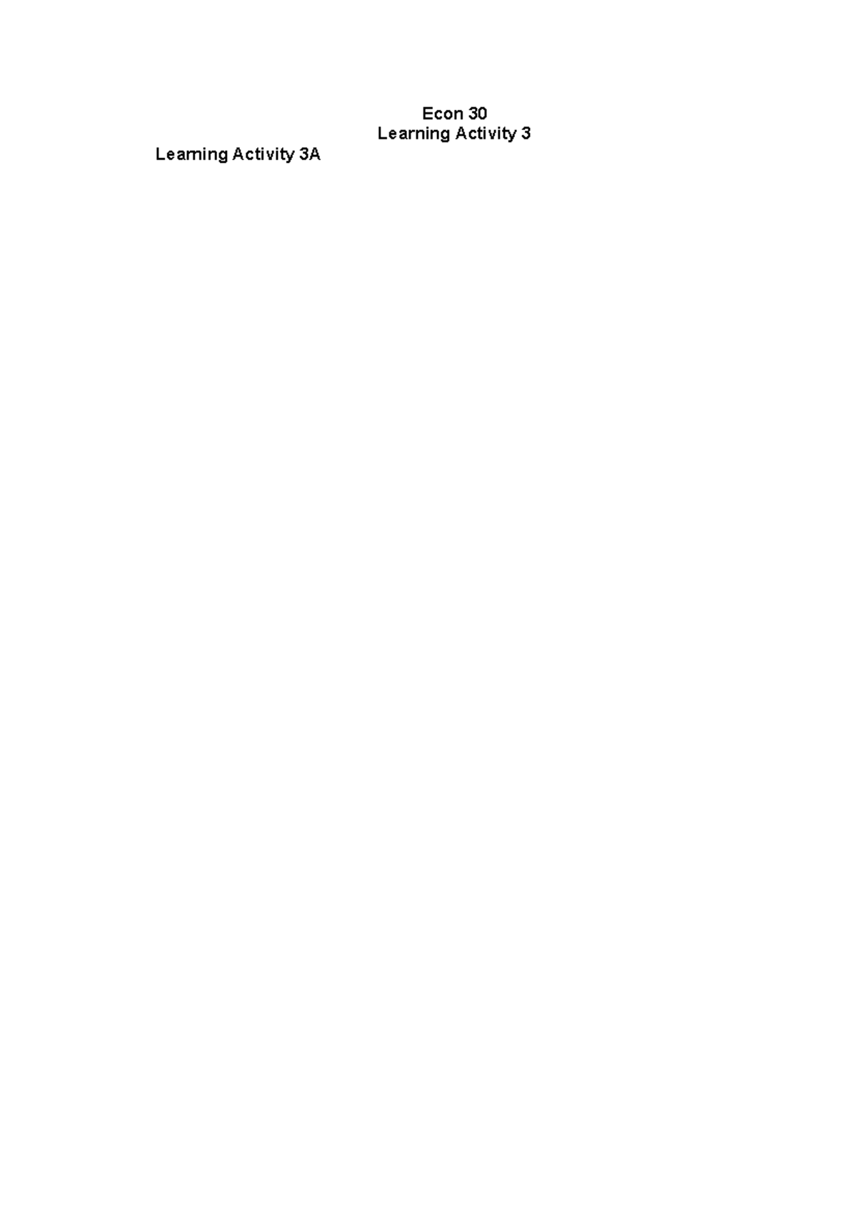 Econ 30 Learning Activity 3 in the philippines - Bs education - Partido ...