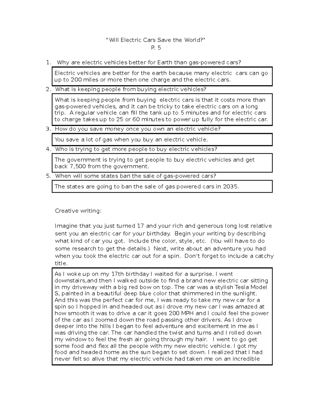 Justin Rojas - Will Electric Cars Save the World - “Will Electric Cars ...