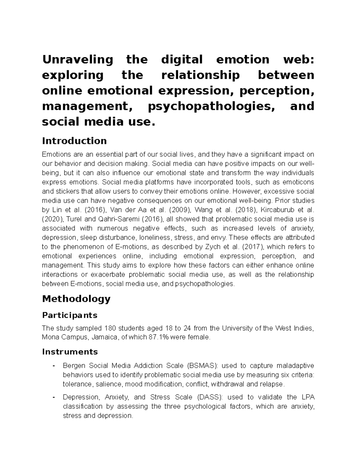 Paper Summary - Unraveling the digital emotion web: exploring the ...
