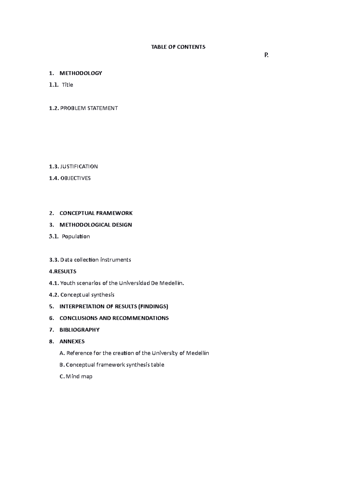 Work 13 - Work 13 - TABLE OF CONTENTS P. METHODOLOGY Title PROBLEM ...