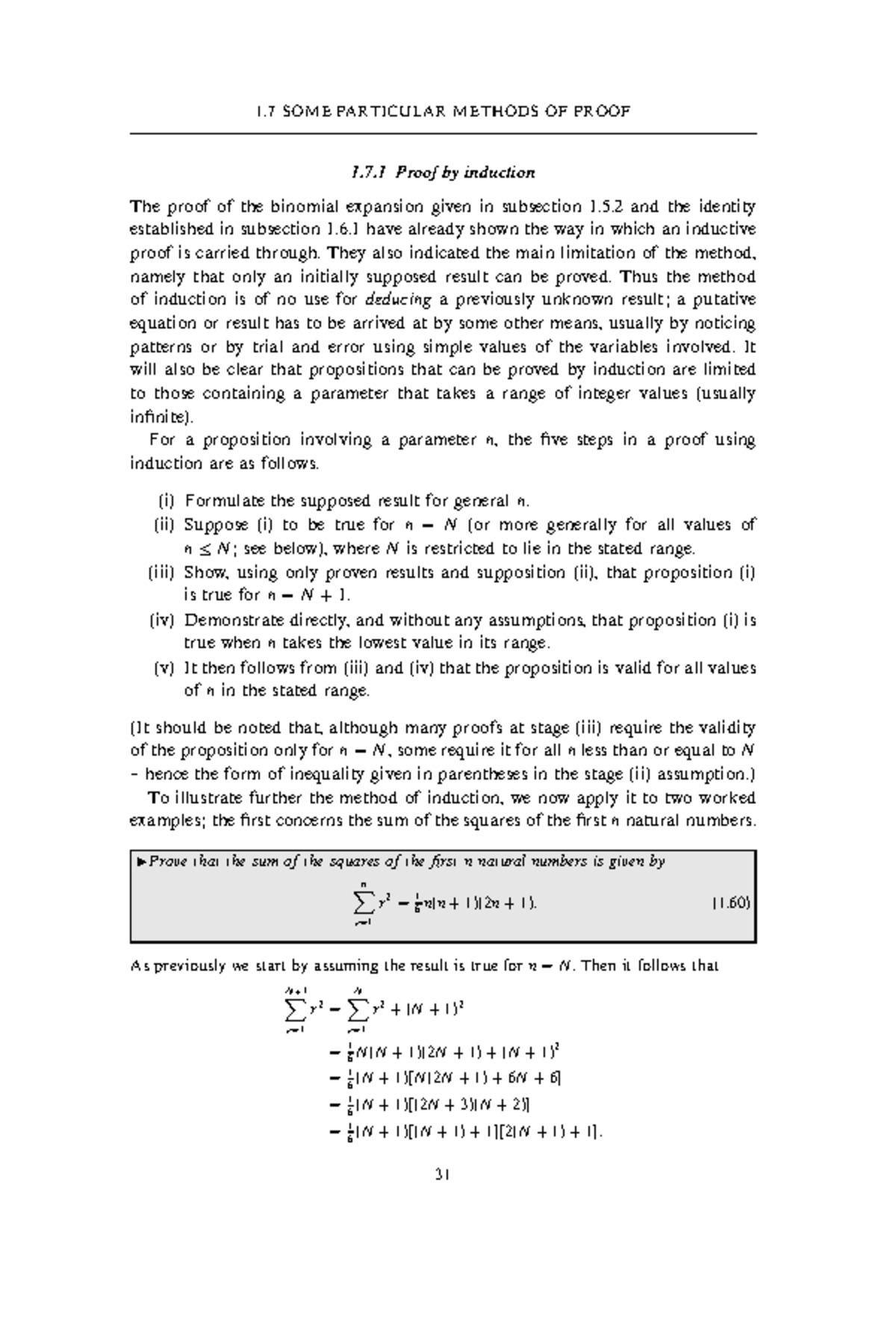 Physics Engineering - 1 SOME PARTICULAR METHODS OF PROOF 1.7 Proof by ...