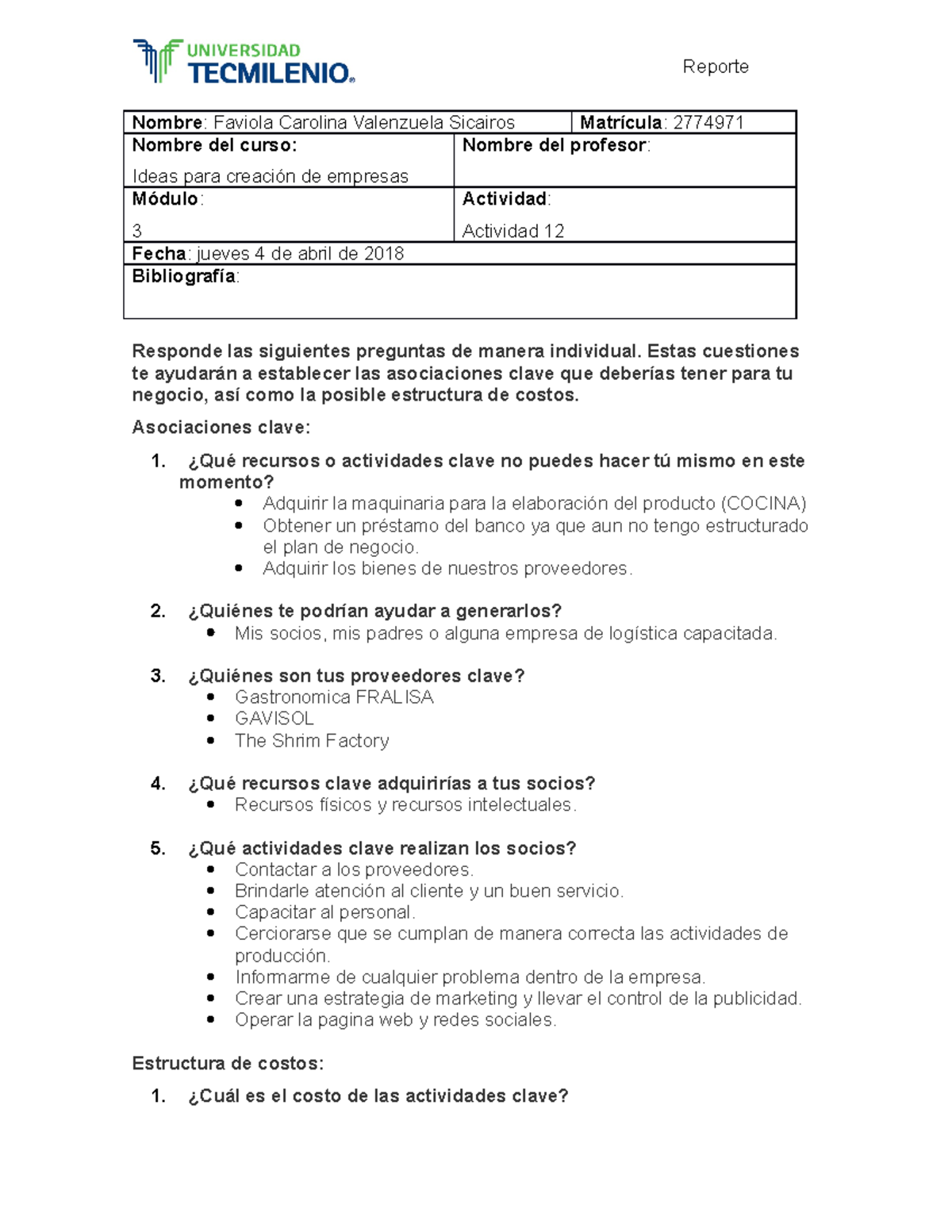 Actividad 12 - defre - Reporte Nombre: Faviola Carolina Valenzuela ...