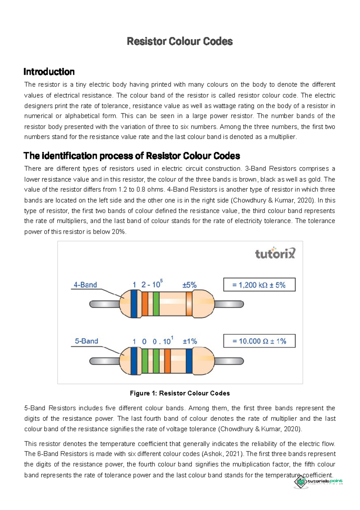 Resistor Colour Codes - Resistor Colour Codes Introduction The resistor ...