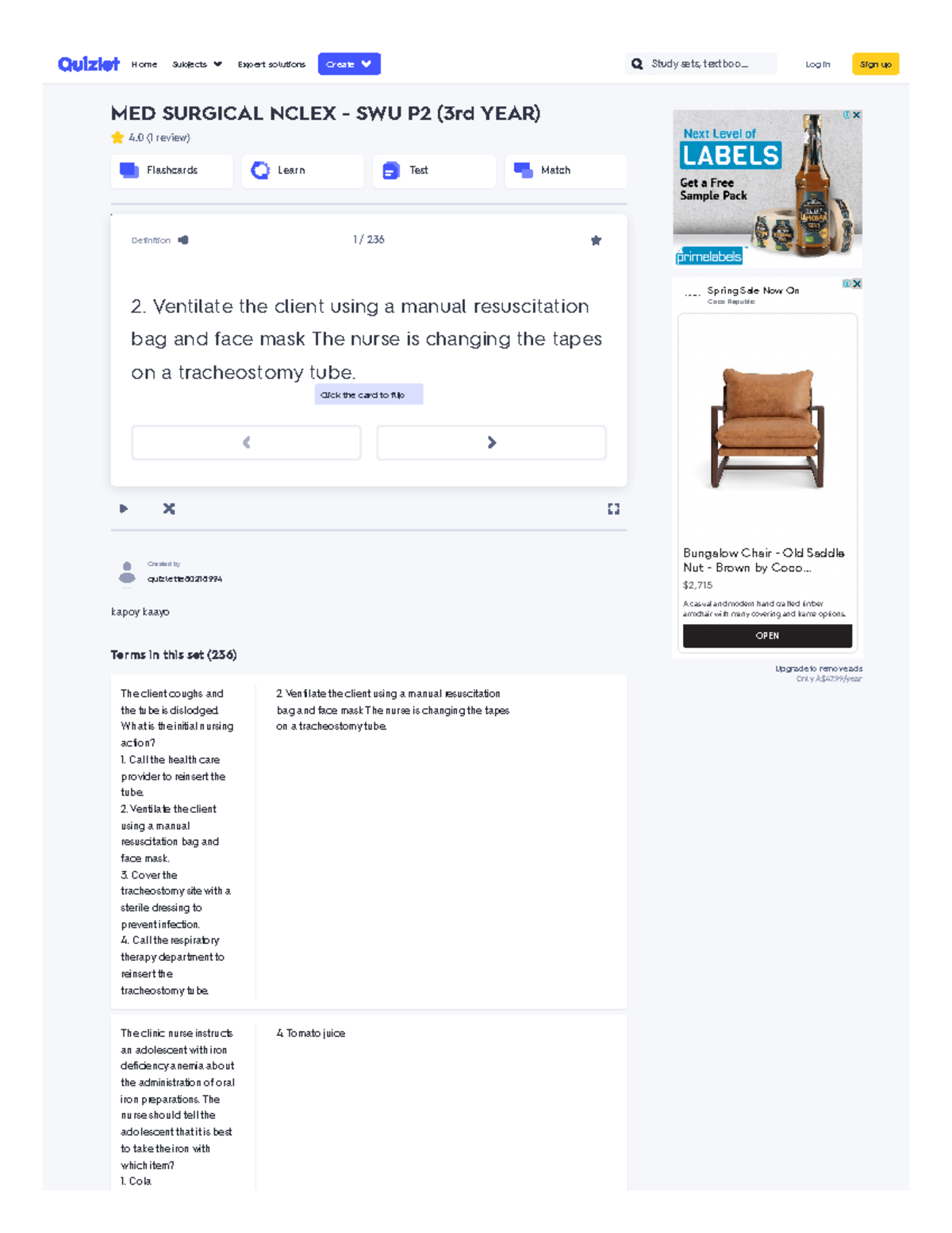 Quizlet-com-718809404-med-surgical-nclex-swu-p2-3rd-year-flash-cards ...