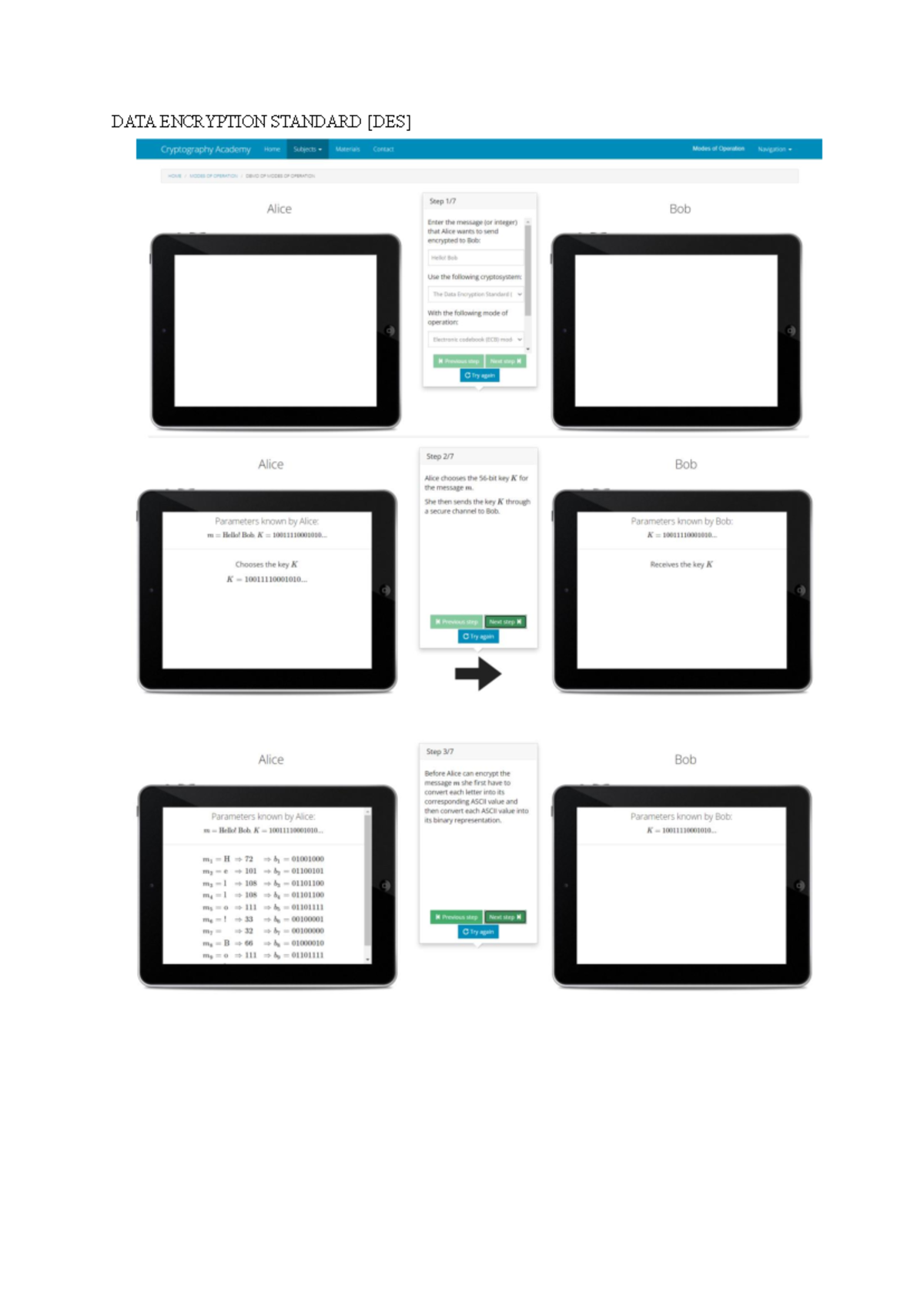 Expt 5 CNS - cns assignment - DATA ENCRYPTION STANDARD Cryptography Academy Home Subjects ...