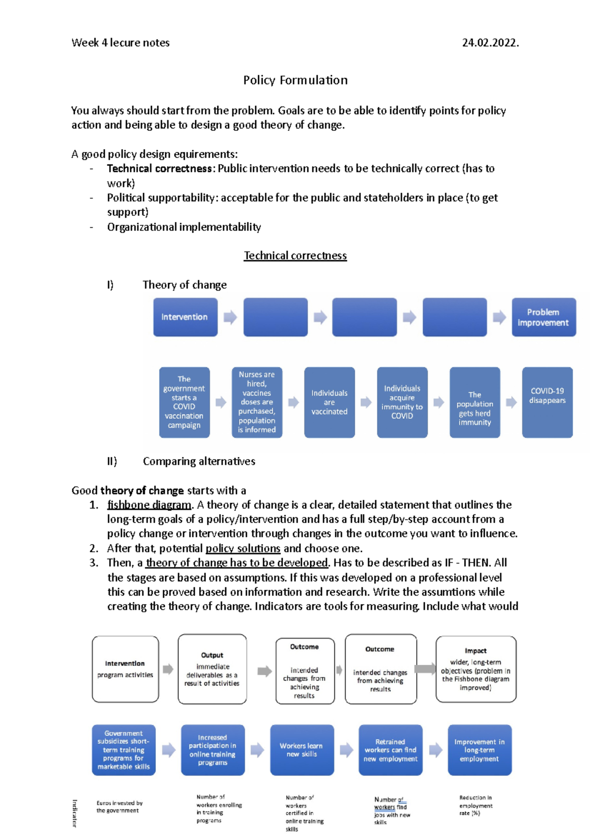 Policy Formulation stage notes - URBAN5093 - Studocu