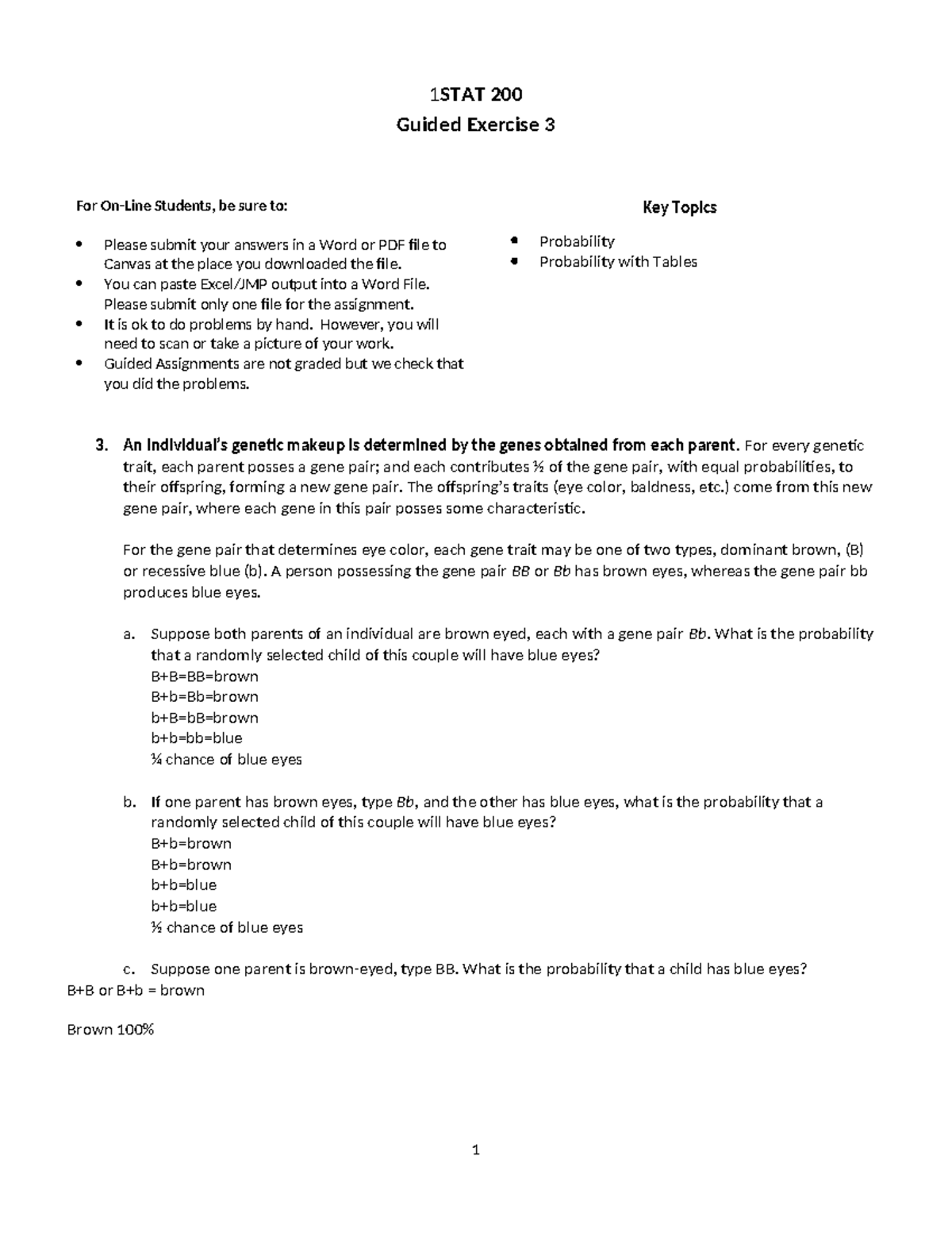 STAT200 2023 GE3 - aaaa - 1 STAT 200 Guided Exercise 3 For On-Line ...