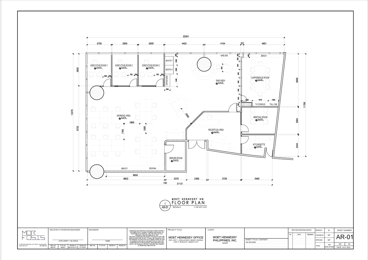 230703 MH FCD - Lay-out - COFFEE NOOK LOCKER BOOTH 1 BOOTH 2 SHELVES ...