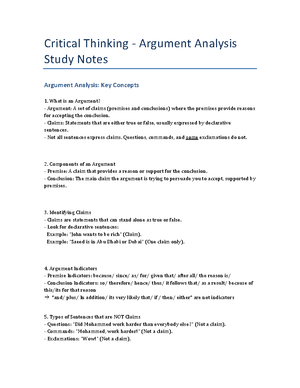 CH 2: The Logical Purpose of a Text - Overview of Text Purposes 1 ...