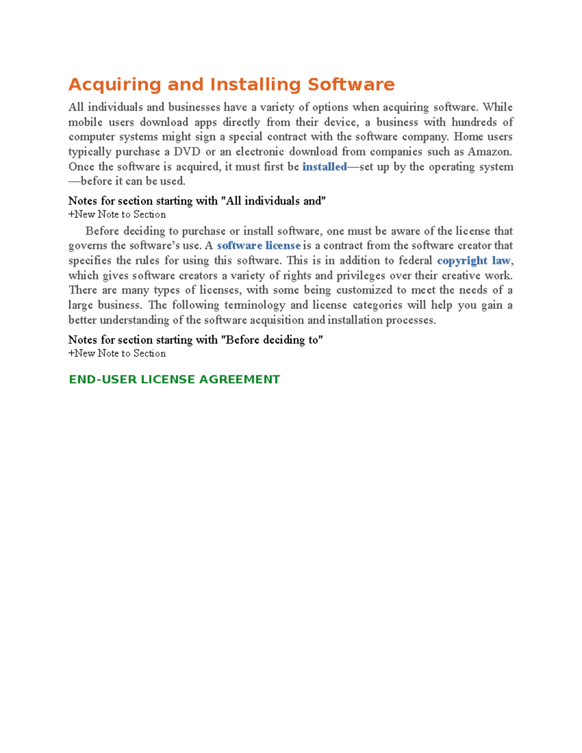 Chapter 77-Acquiring and Installing Software - Acquiring and Installing ...