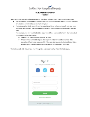 IT 260 Project Two Web Service Implementation Plan - and having customers in more than 20 ...