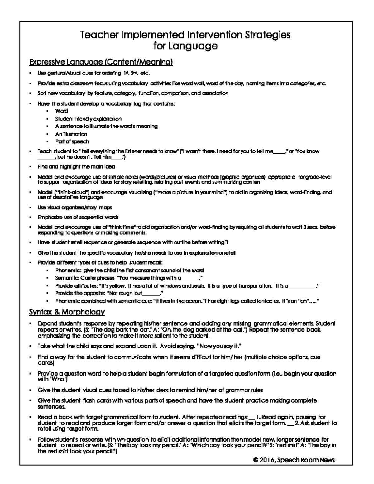 K-3.Language Strategies - CI 481 - Studocu