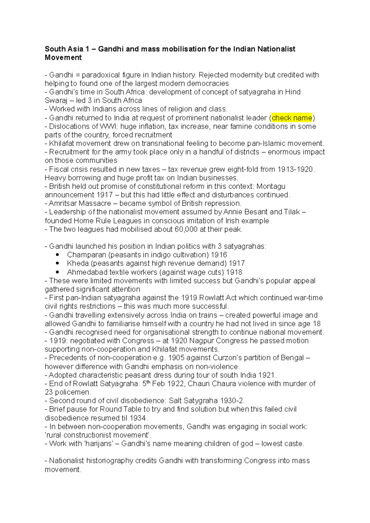 South Asia 1 - Rejected modernity but credited with helping to found ...