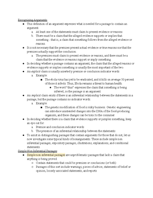 Logic 1 3 Notes Deduction And Induction The Idea That Arguments Come