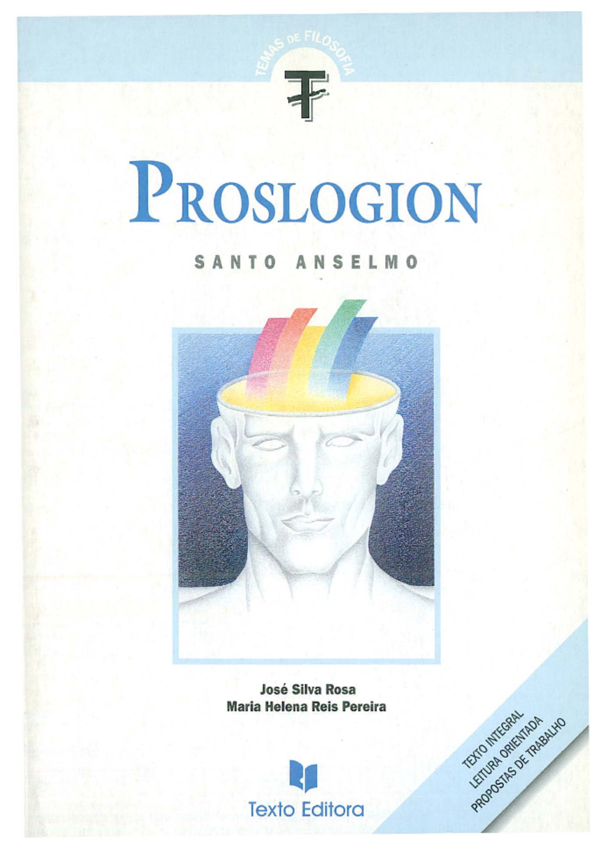 1995 - Proslogion de Santo Anselmo, Texto Integral, Leitura orientada ...
