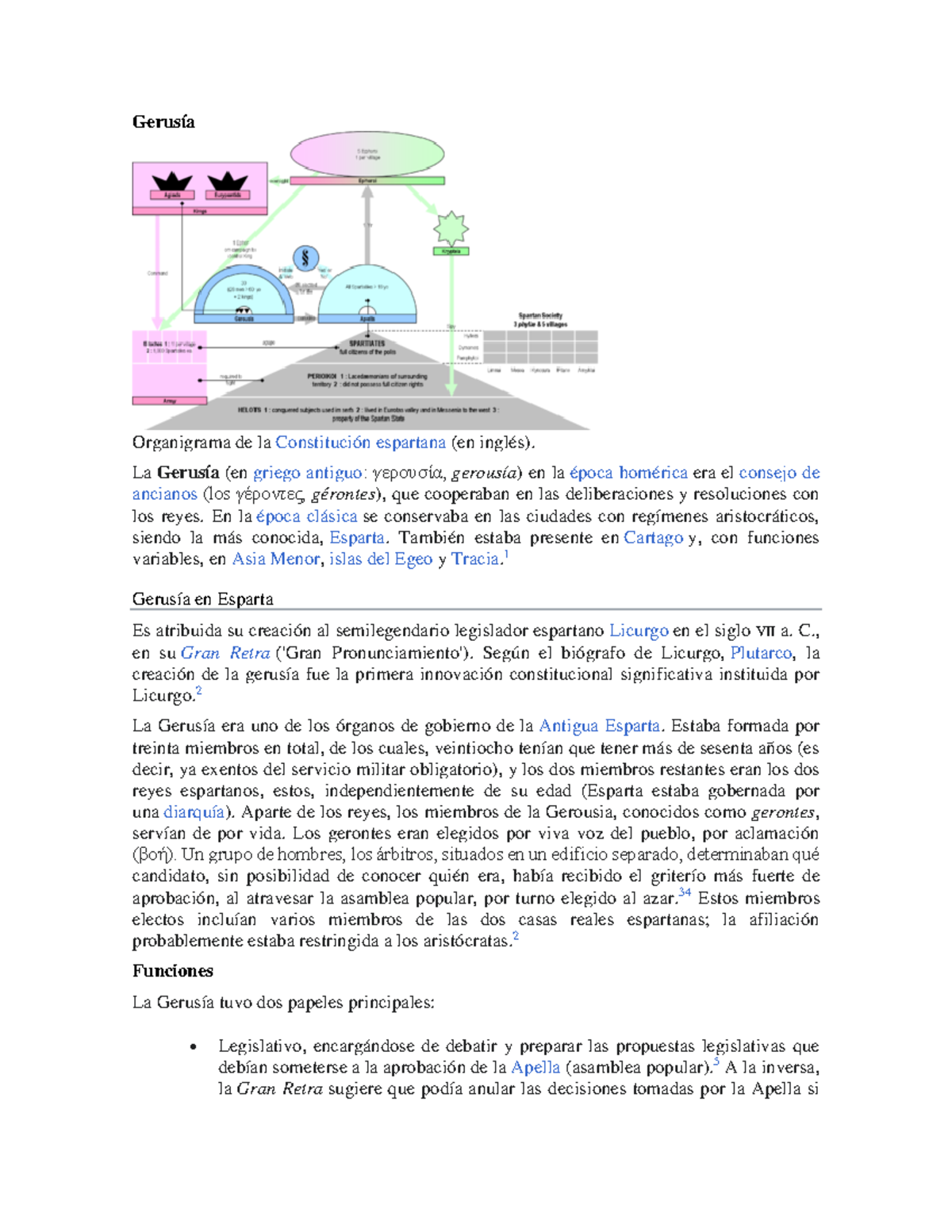 Gerusía - Resumen Historia Cultural - Gerusía Organigrama de la ...