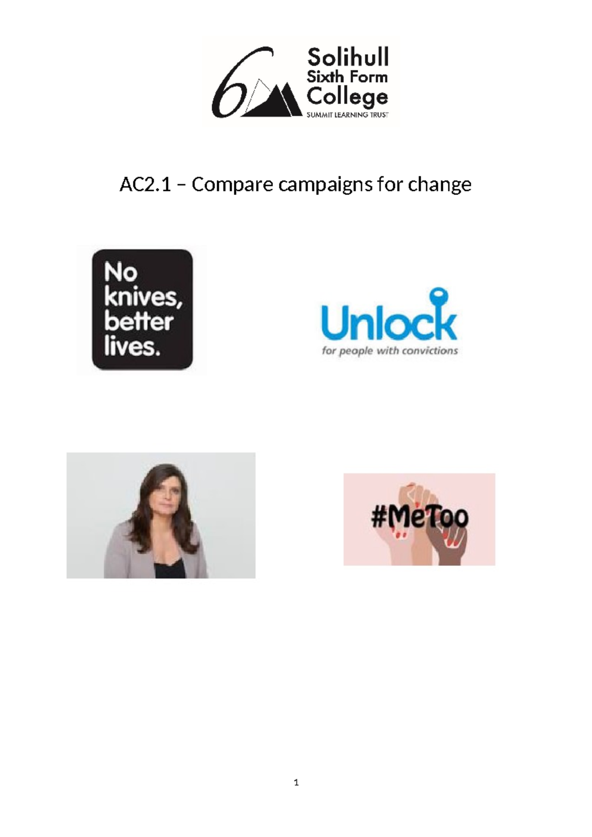 AC2.1 booklet 2021 - AC2 – Compare campaigns for change Sarah’s Law ...