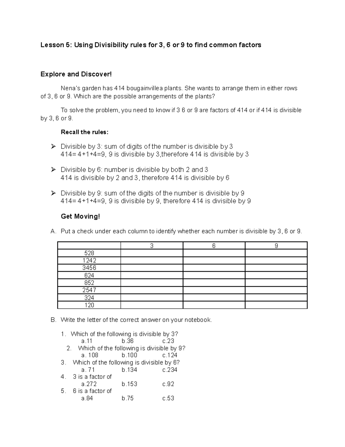 QRT 1 WEEK 2 LM Lesson 5 BBBFJ Lesson 5 Using Divisibility Rules qrt-1-week-2-lm-lesson-5-bbbfj-lesson-5-using-divisibility-rules