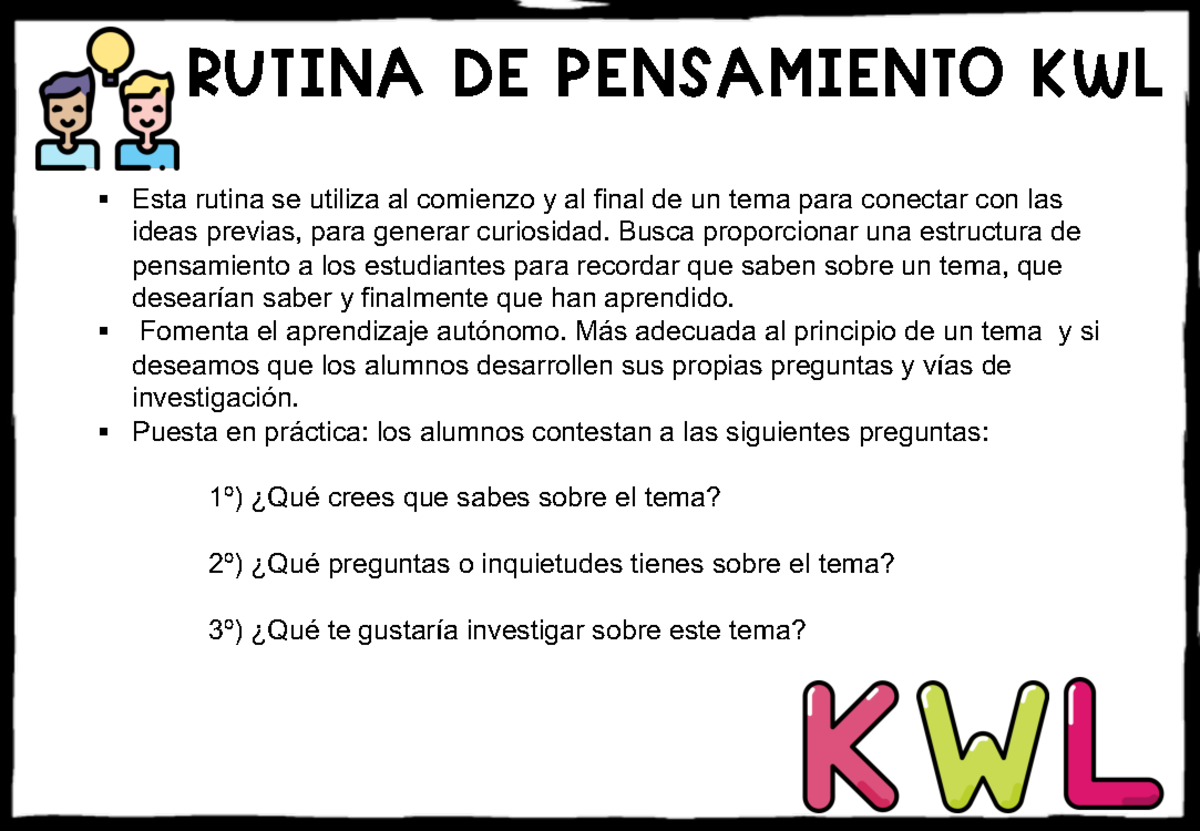 Rutinas DE Pensamiento Y Situaciones DE Aprendizaje terminada - § Esta ...